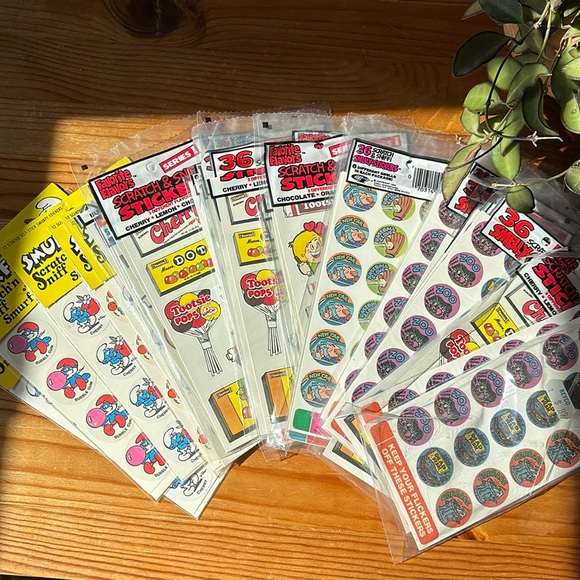Vintage | Office | Vintage Scratch N Sniff Sticker Lot | Poshmark
